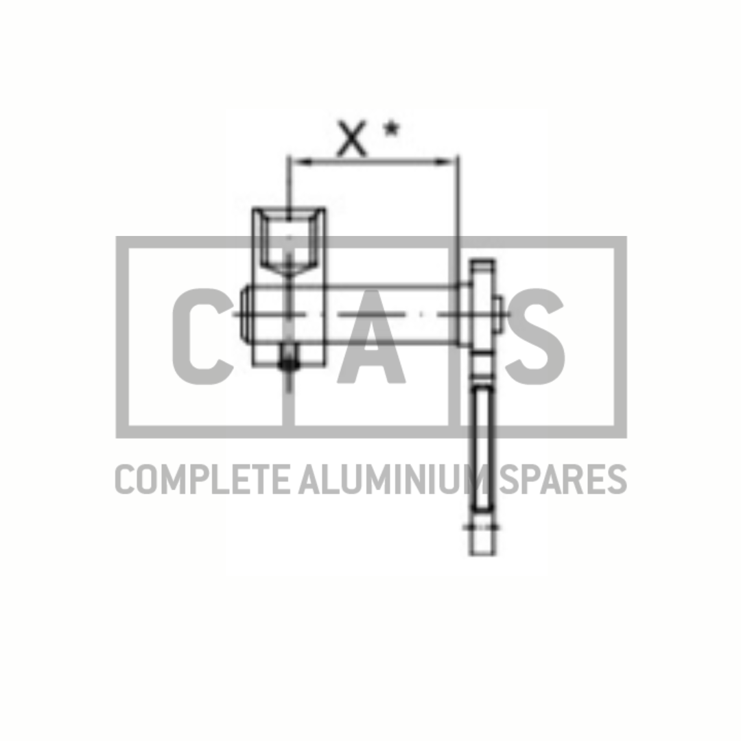 239353 SCHUCO LEVER BOLT PIN – Complete Aluminium Spares
