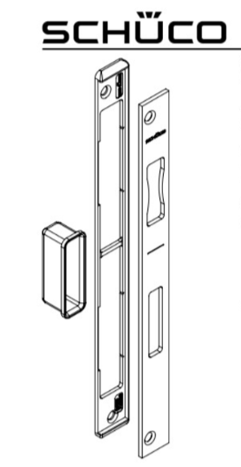 240526 Schuco Strike Plate – Complete Aluminium Spares