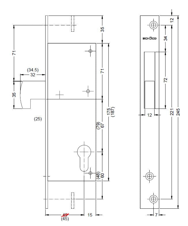 241342 CLAW BOLT LOCK – Complete Aluminium Spares